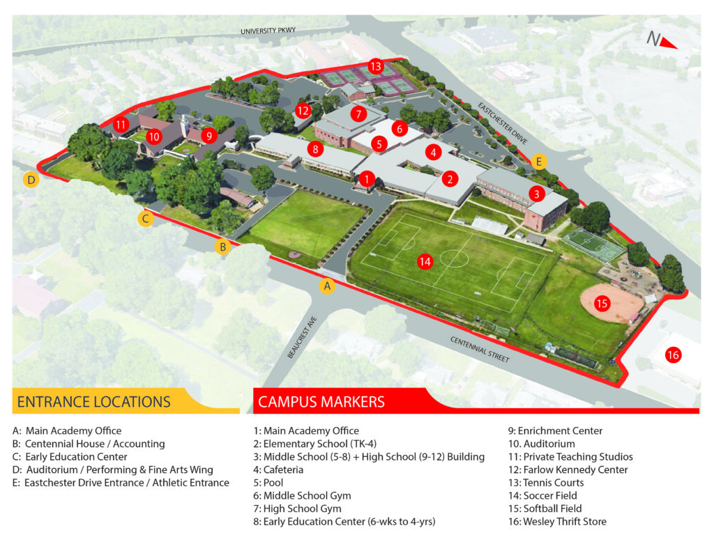 Campus Maps - Wesleyan Christian Academy